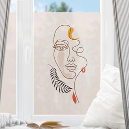 Fensterfolie Lineart Portrait