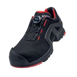 Uvex 1 support Halbschuhe S3 schwarz, rot Weite 12 Sicherheitsschuh