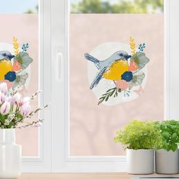 Fensterfolie Lisa Dolson - Vogel im Frühling