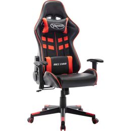 Gaming-Stuhl Bürodrehstuhl - Schreibtischstuhl ergonomischer Schwarz und Rot Kunstleder BV630133 Bonnevie
