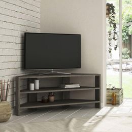 Thales Modernes Eck-TV-Stativ Multimedia-Center TV-Element Dunkel Kaffee Ecke 110cm - Dark Coffee - Dark Coffee - Decortie