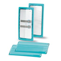Genius Gemüseschneider Nicer Dicer Chef Professional Reib-Einsätze, Zubehörset 2-tlg.