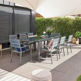 Home Deluxe - Sitzgruppe Garten SOL MADERA I Tisch & 2 Stühle