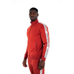Universum Sportwear Trainingsjacke Logo Side Stripe Hoodie Trainingsjacke mit Stehkragen für Sport