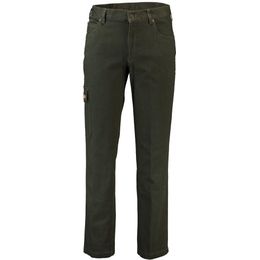 Hubertus 5-Pocket-Jeans Hubertus Jagd-Five-Pocket-Jeans grün mit Beintasche
