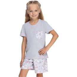 Merry Style Schlafanzug Mädchen Schlafanzüge Kurz aus Baumwolle Pyjama Set MS10-292