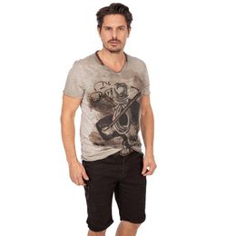 HANGOWEAR Trachtenhose Trachtenjeans HECTOR Shorts dunkelbraun