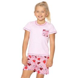 Merry Style Schlafanzug Mädchen Schlafanzüge Kurz aus Baumwolle Pyjama Set MS10-292