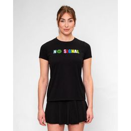 BIDI BADU Funktionsshirt New York Baumwollshirt in schwarz für Damen