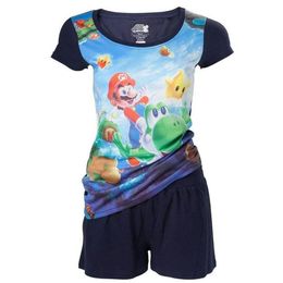 Super Mario Pyjama Super Mario Galaxy 2 Shorty Pyjama kurzer Schlafanzug