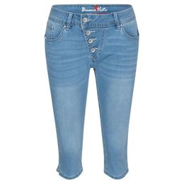 Buena Vista Stretch-Jeans Buena Vista MALIBU CAPRI charming blue 2304 B5232 102.8565