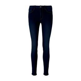 Tom Tailor Denim Damen Nela Extra Skinny Jeans, blau, Logo Print, Gr. L/32