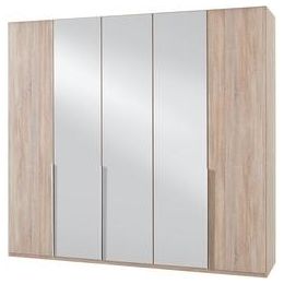 Kleiderschrank wimex "New York" Schränke Gr. B/H/T: 225cm x 234cm x 58cm, 5 St., braun (struktureichefarben hell)