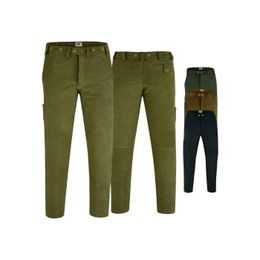 German Wear Lederhose GW604 Lange Jagd Trachten Lederhose Jägerhose Jagdhose Nubukleder