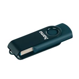 Hama USB-Stick "Rotate", USB 3.0, 32GB, 70MB/s, Petrolblau