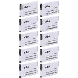 10x Akku kompatibel mit Siemens Gigaset SL610H Pro, SL780, SL785, SL788, SL78H schnurlos Festnetz Telefon (950mAh, 3,7V, Li-Ion) - vhbw