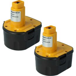 2x Akku kompatibel mit Roller Exparo 12V, Mini-ACC, Multi-Press, Multi-Press acc Elektrowerkzeug (2000mAh NiMH 12 v) - vhbw