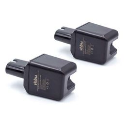 vhbw 2 x NiMH Akku 2100mAh (12V) kompatibel mit Elektro Werkzeug Bosch GSR-Serie 1. Generation mit Knolle Akku 12Volt Ersatz für 2 607 335 180, 2 607 335