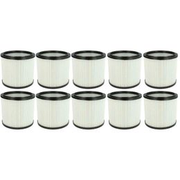 10x Rund-Filter kompatibel mit Mehrzwecksauger Lavor gsa 300 - vhbw