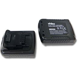 vhbw 2x Li-Ion Akku 2000mAh (14.4V) kompatibel mit Werkzeuge Black & Decker ASL146, ASL146BT12A, ASL146K Ersatz für black & decker BL1114, BL1314, BL1514,