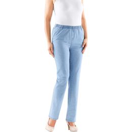 CRÉATION L Damen Schlupfjeans mit zwei Seitentaschen blue-bleached Größe 46