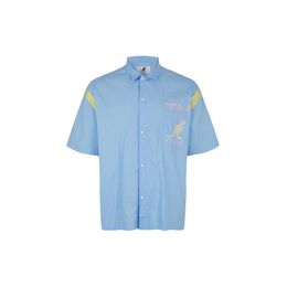 Kangol Hemd 'Austin' Herren Gr&ouml;&szlig;e M rauchblau / gelb / puder / hellpink