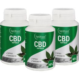 Redfood Angebot* 3 x 40% CBD Kapseln