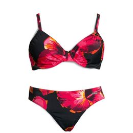 Lascana Bikini Damen Gr&ouml;&szlig;e XS/S rot / schwarz