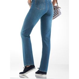 WITT Damen Jeans mit Push-up-Effekt, blue-bleached, Gr&ouml;&szlig;e 22