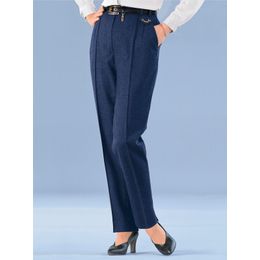COME ON Damen Hose mit seitlichem Dehnbund, marine, Gr&ouml;&szlig;e 50