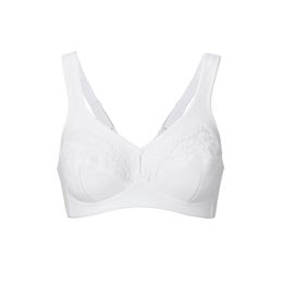 Triumph Damen BH ohne B&uuml;gel mit gef&uuml;tterten Tr&auml;gern, wei&szlig;, Gr&ouml;&szlig;e 90E