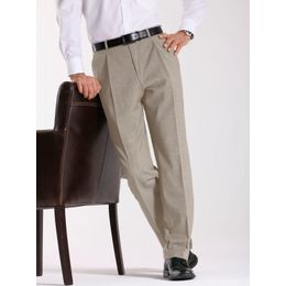 WITT Herren Bundfaltenhose, beige-meliert, Gr&ouml;&szlig;e 54