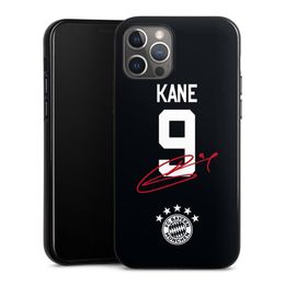 DeinDesign iPhone 12 Pro Handy Silikon H&uuml;lle Case schwarz Handyh&uuml;lle Fc Bayern M&uuml;nchen Harry Kane Jersey