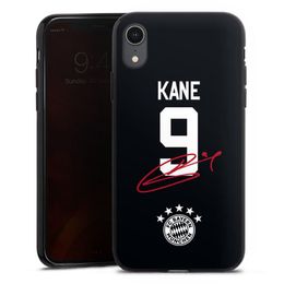 DeinDesign iPhone Xr Handy Silikon H&uuml;lle Case schwarz Handyh&uuml;lle Fc Bayern M&uuml;nchen Harry Kane Jersey