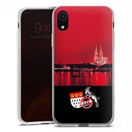 DeinDesign iPhone Xr Handy Silikon H&uuml;lle Case transparent Handyh&uuml;lle 1. Fc K&ouml;ln Skyline Official Licensed Product Silikon Case