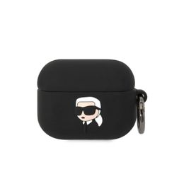 K by KARL LAGERFELD KARL LAGERFELD Kopfhörer-Schutzhülle Karl Lagerfeld 3D Logo NFT Karl Head Silicone Case für AirPods Pro sch