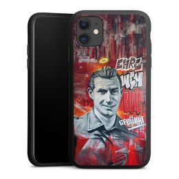 DeinDesign iPhone 11 Handy Premium Silikon H&uuml;lle Handyh&uuml;lle schwarz Case Fritz Walter 1. Fck 1. Fc Kaiserslautern Silikon Premium Case