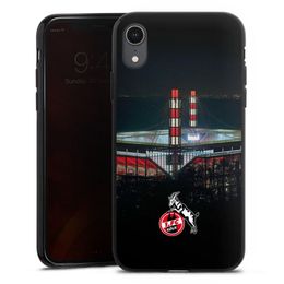 DeinDesign iPhone Xr Handy Silikon H&uuml;lle Case schwarz Handyh&uuml;lle Stadium 1. Fc K&ouml;ln Official Licensed Product
