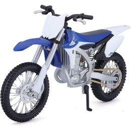 Maisto® Modellmotorrad Yamaha YZ450F (weiß-blau