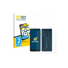 BROTECT Schutzfolie für Alcatel 1S 2020 (Display+Rückseite)