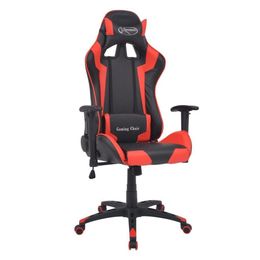furnicato Bürostuhl Gaming-Stuhl Neigbar Kunstleder Rot (1 St)