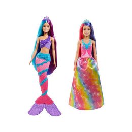 Barbie Spielzeug-Bus Mattel Barbie Dreamtopia Regenbogenzauber Puppen Sortiment