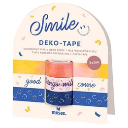 moses Aufkleber Smile Deko-Tape 3er Set