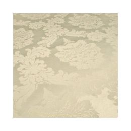 Stofferia Stoff Dekostoff Satin Jacquard Damasco Vanille