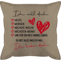 Shirtracer Dekokissen Liebes Geschenk Papa Mama Frauen Männer Freund Freundin Love Liebeserk