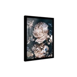 Wallarena Poster mit Rahmen Bilder Blumen Wohnzimmer Schlafzimmer Kunstdruck Wandbild