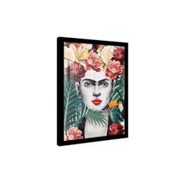 Wallarena Poster mit Rahmen Bilder Frida Wohnzimmer Schlafzimmer Kunstdruck Wandbild