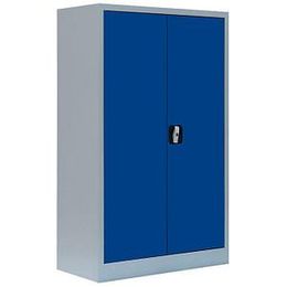 LÜLLMANN LÜLLMANN Stahlschrank 530291 enzianblau, lichtgrau 80,0 x 38,3 x 120,0 cm, aufgebaut