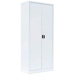 LÜLLMANN LÜLLMANN Stahlschrank 530337 signalweiß 80,0 x 38,3 x 180,0 cm, aufgebaut