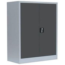 LÜLLMANN LÜLLMANN Stahlschrank 530318 anthrazit, lichtgrau 80,0 x 38,3 x 100,0 cm, aufgebaut